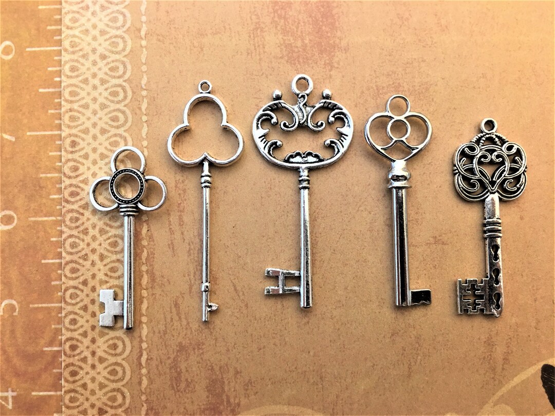 Keys Replica Fancy Skeleton Rustic Favor Casting Lock Vintage Wedding ...