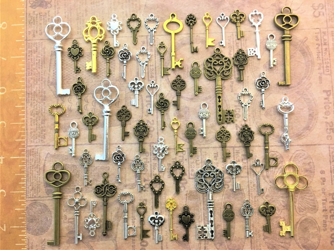 Replica Skeleton Keys Old Keys Fancy Vintage Keys Antique - Etsy