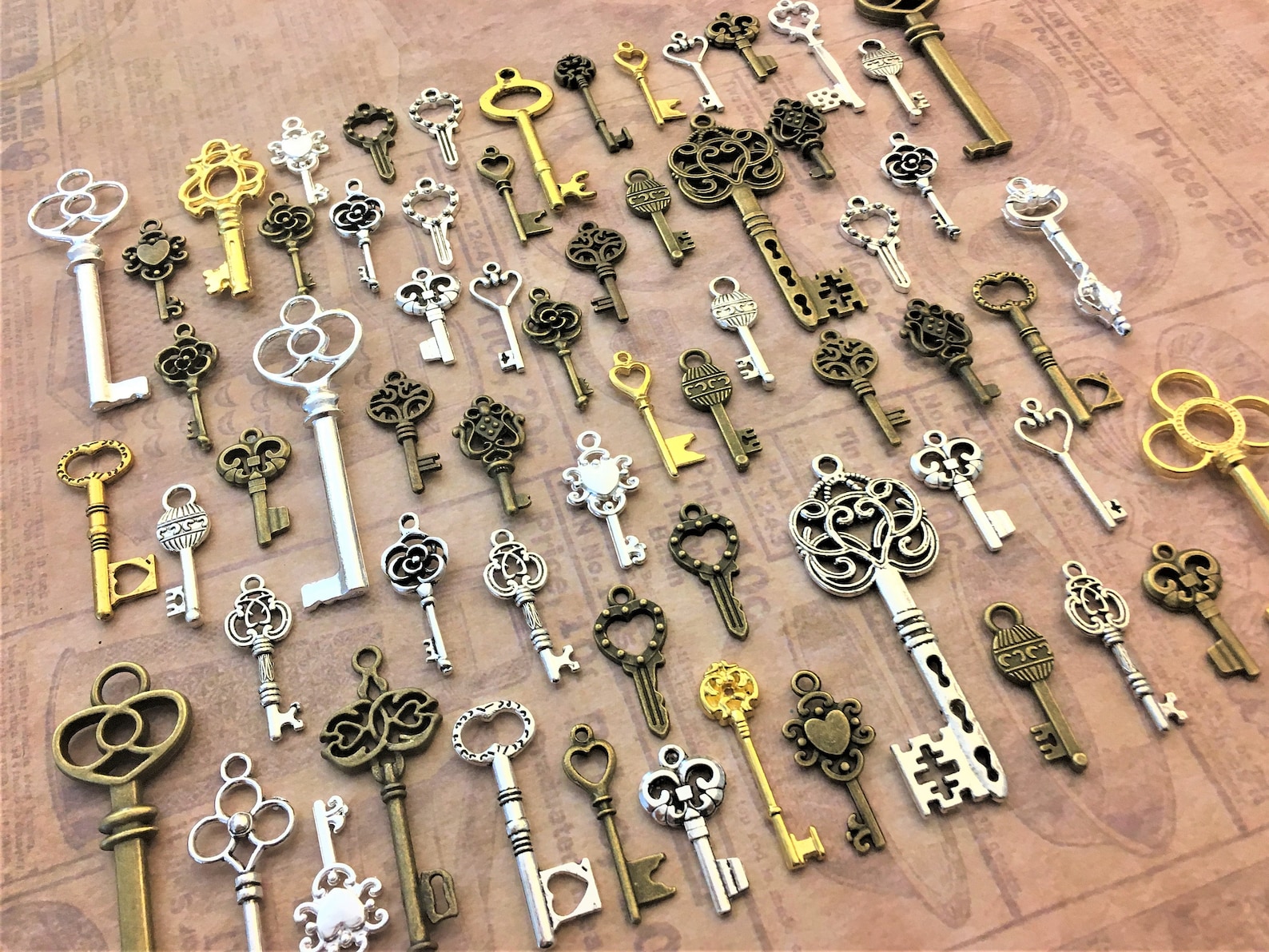 Replica Skeleton Keys Old Keys Fancy Vintage Keys Antique - Etsy
