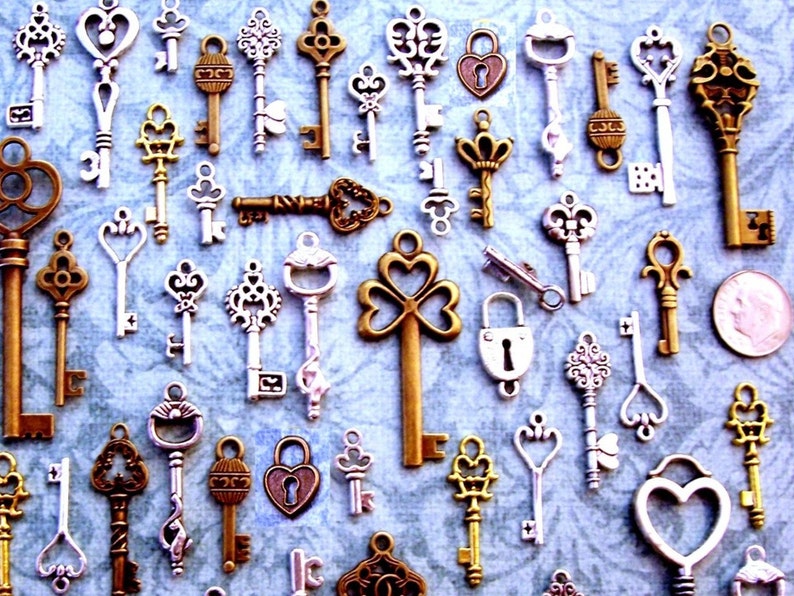 Glorious Replica Keys Victorian Fancy Skeleton Vintage Antique - Etsy ...