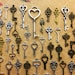 Replica Gothic Steampunk Skeleton Keys Bulk Lot Charms Wedding - Etsy