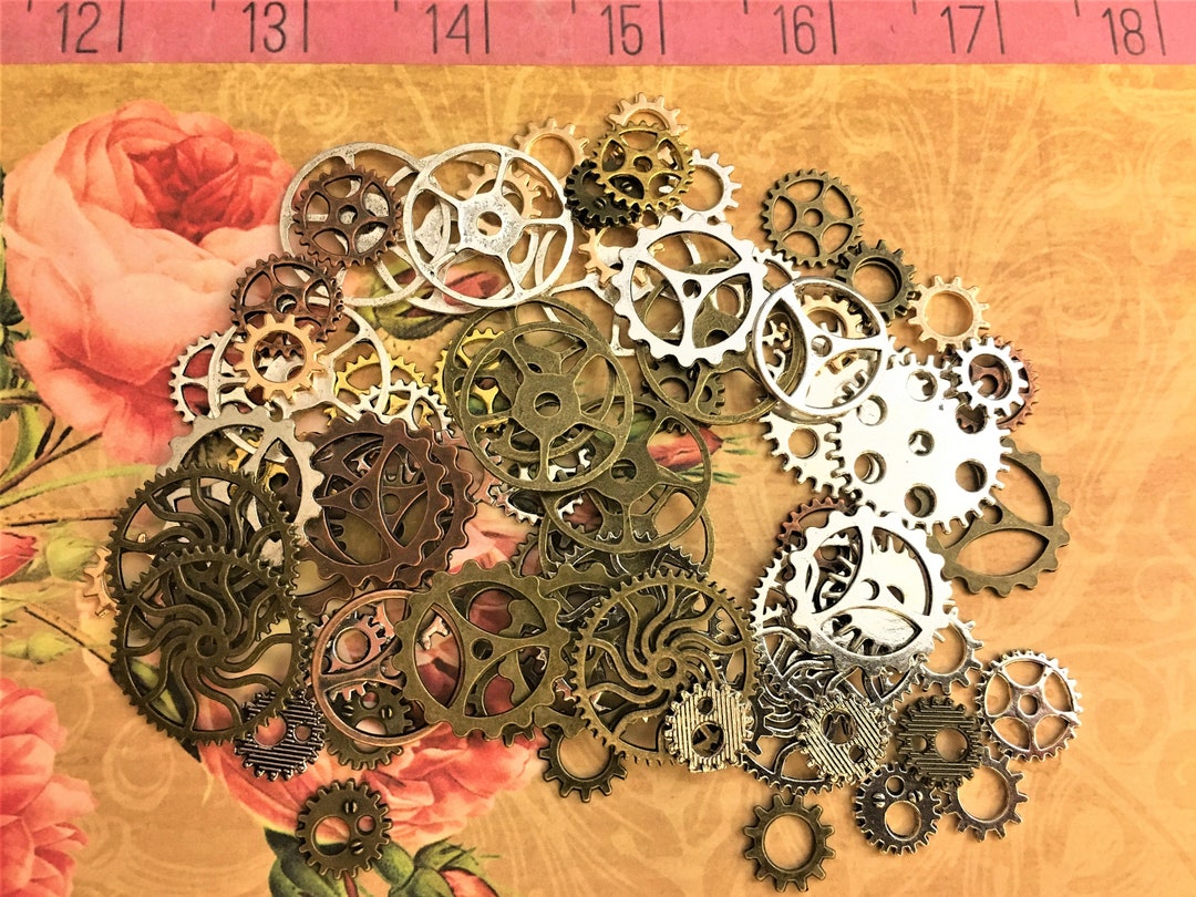 Cogwheel Gears Cogs Button Clock Face Washer Watch Parts Sprocket ...