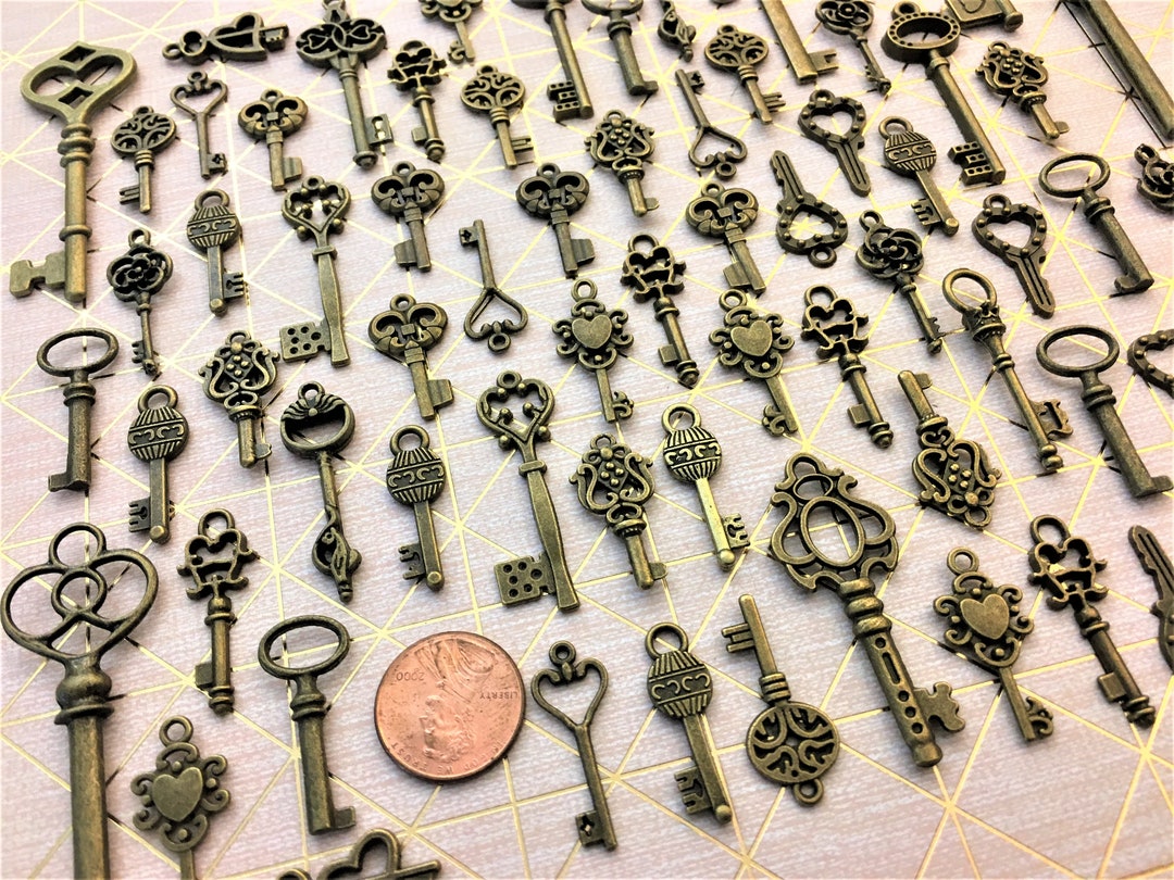 Replica Keys Gold Silver & Brass Vintage Antique Skeleton Craft ...