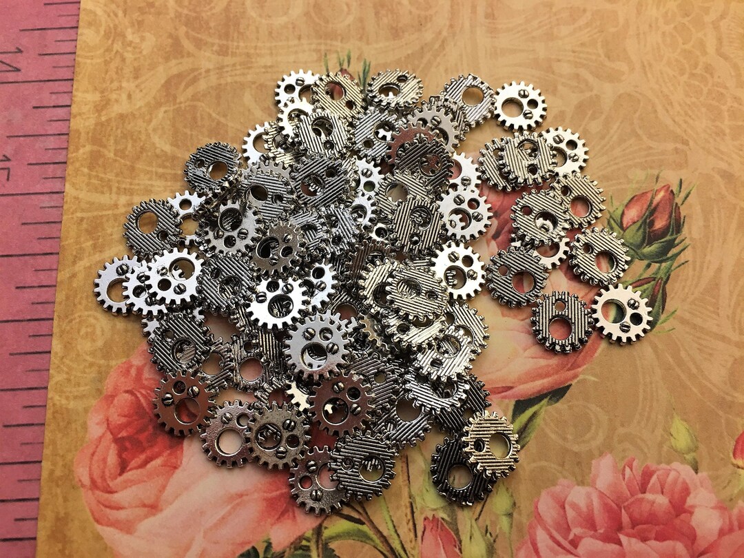 Small COPPER Steampunk Gears Cogs Buttons Wheels Clock Pocket Watch ...