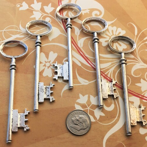 Replica Old Rare 2.5 Skeleton Keys Lock Vintage Jewelry - Etsy