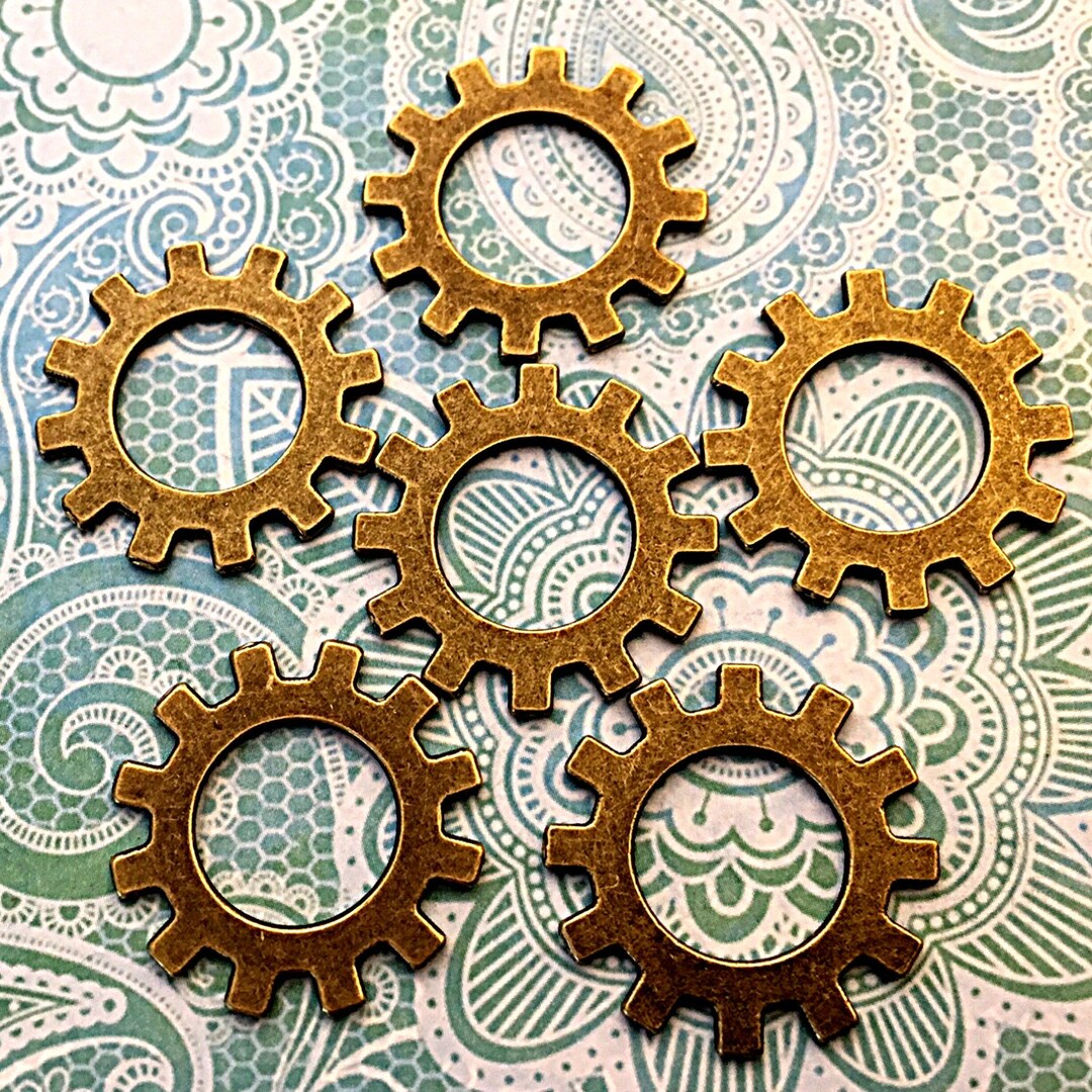 Steampunk SILVER Gears Cogs Spinning Watch Spinning Clock Timer Hands ...