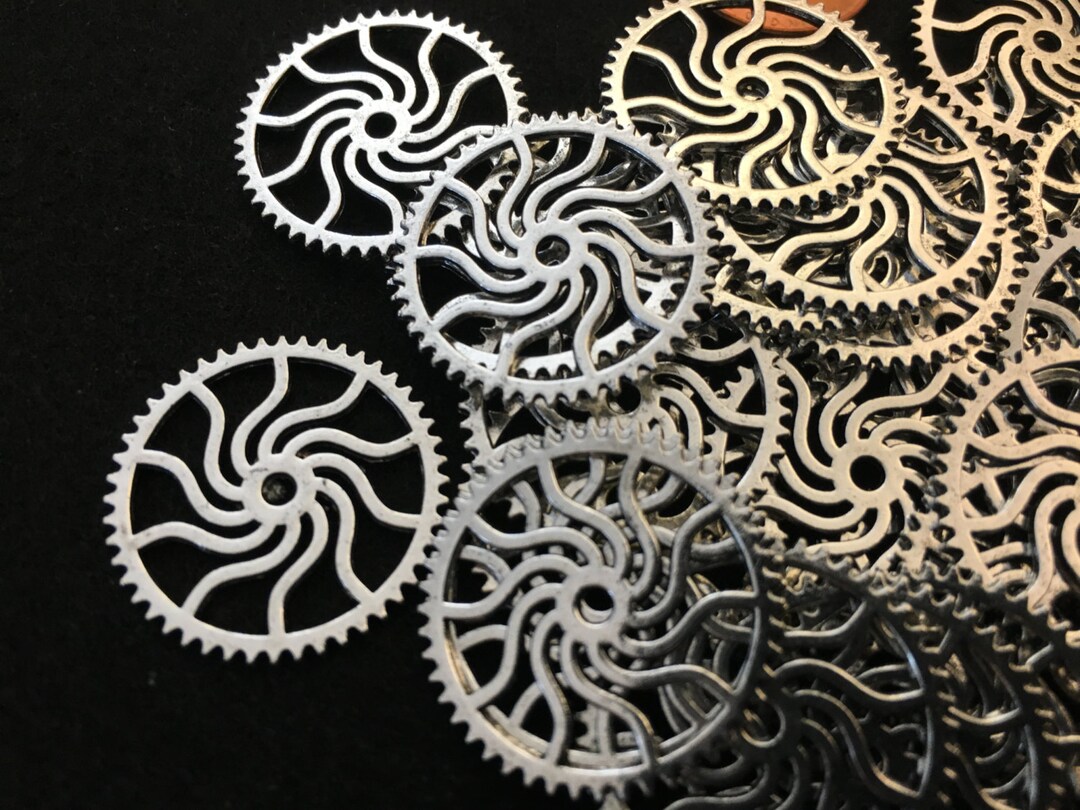 1 Big Large Twisted Spiral Steampunk Gears Cogwheel Sprocket Cogs ...