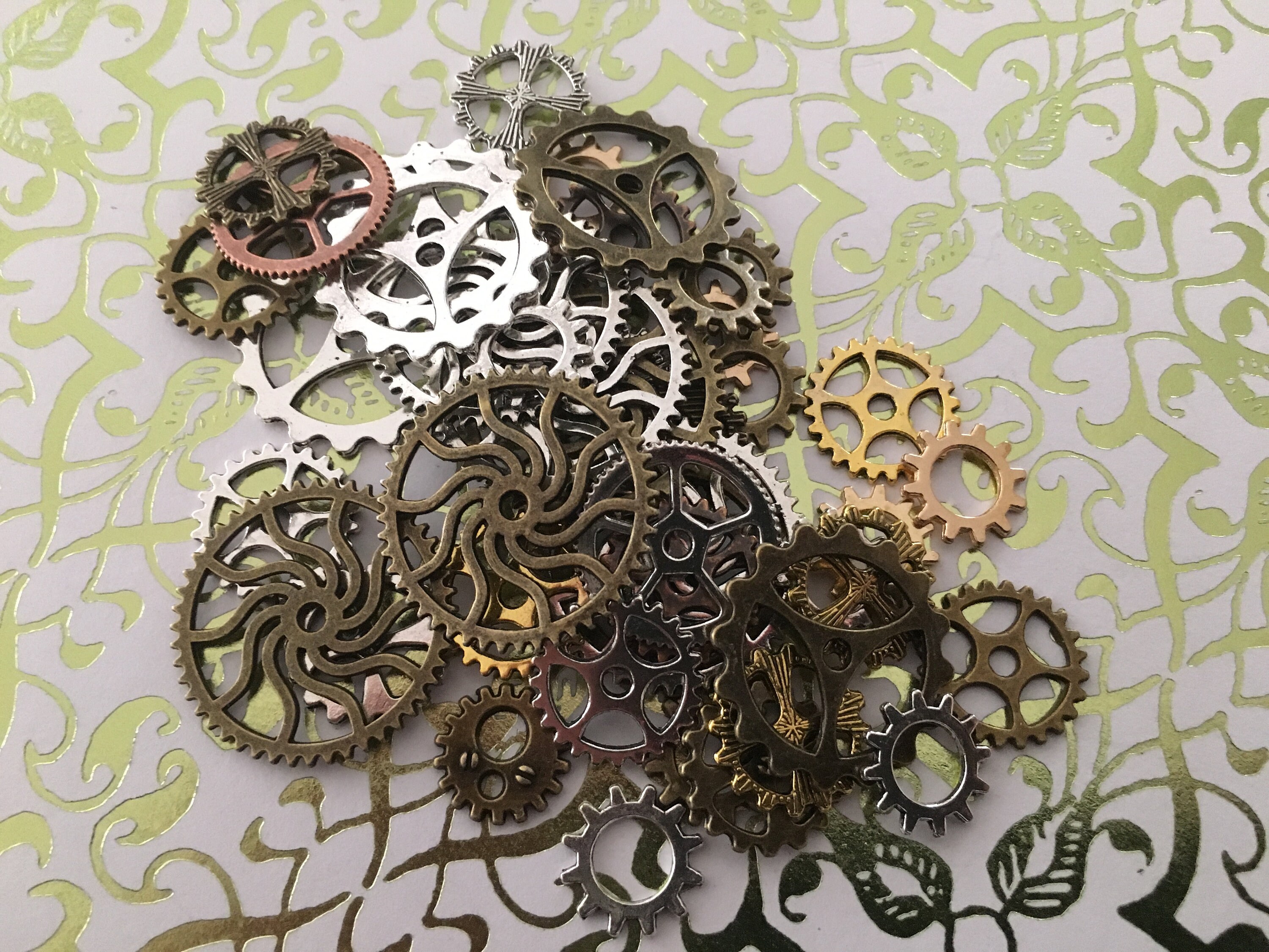 Gears Cogs Clock Sprocket Face Timer Teeth Steampunk Buttons | Etsy