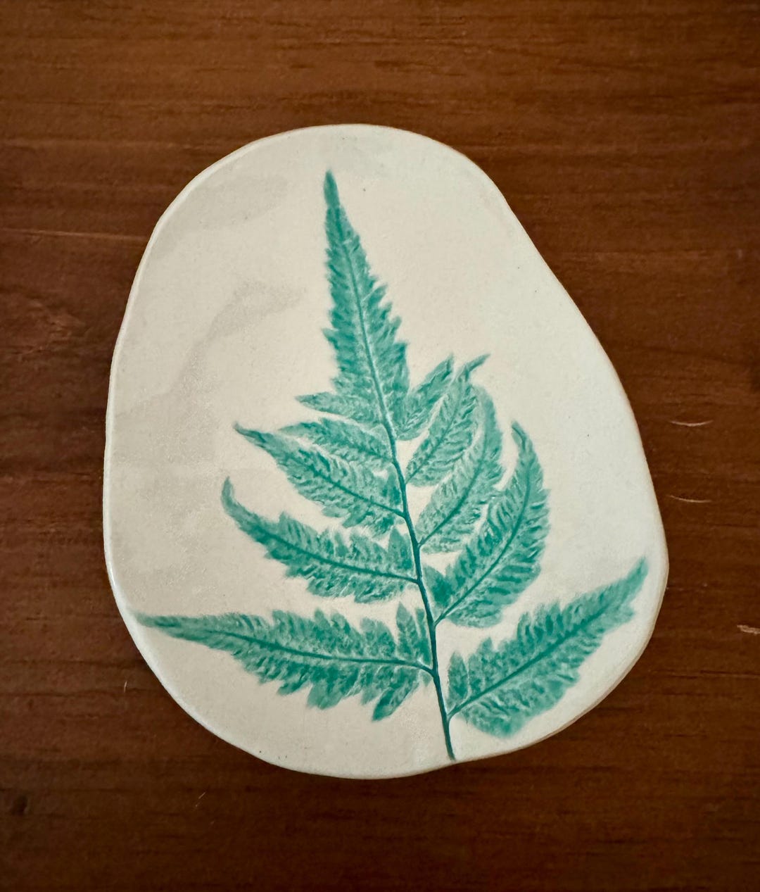 Earthenware Fern Pottery Dish - Etsy