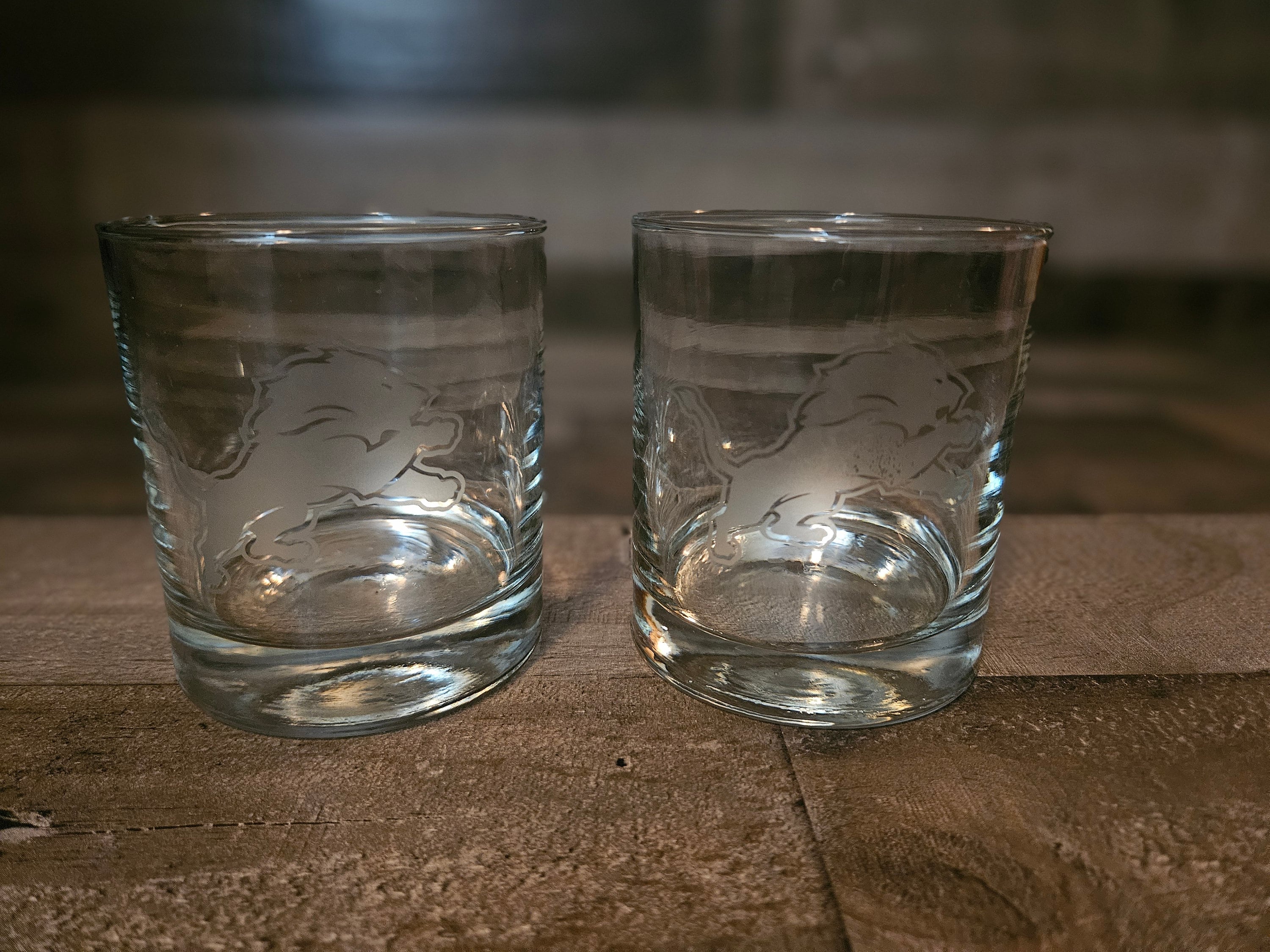 Steelers - Etched Rocks Glasses - Decanter - Sports - Hobbies - Whiskey ...