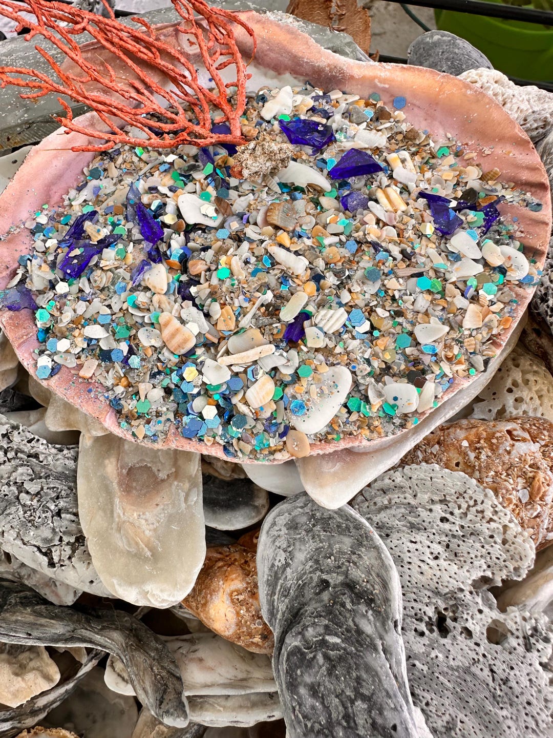 The ORIGINAL “mermaid Trash” Chunky Crushed Shell and Sand Mix for ...