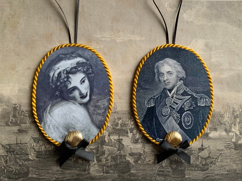 Lord Nelson & Emma Hamilton Hanging Decoration Set - Etsy