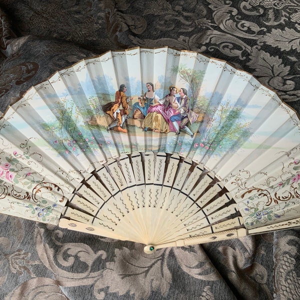 Antique Hand Fan - Etsy