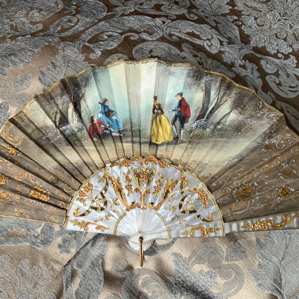 Vintage Hand Fan - Etsy