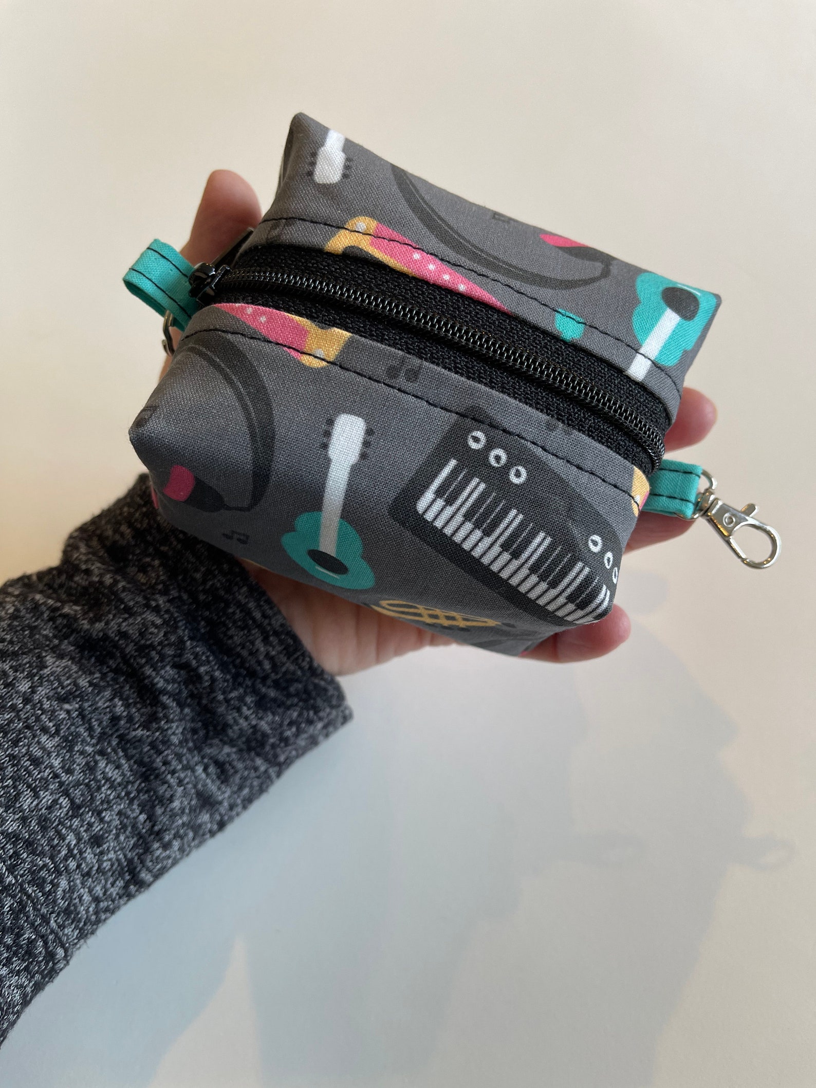 Mini Boxy Pouch Musical Instruments Small Zipper Pouch Mini - Etsy