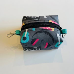 Mini Boxy Pouch Musical Instruments, Handmade Small Zipper Pouch, Mini ...