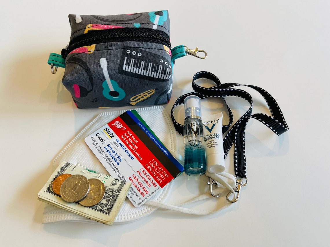 Mini Boxy Pouch Musical Instruments Small Zipper Pouch Mini - Etsy