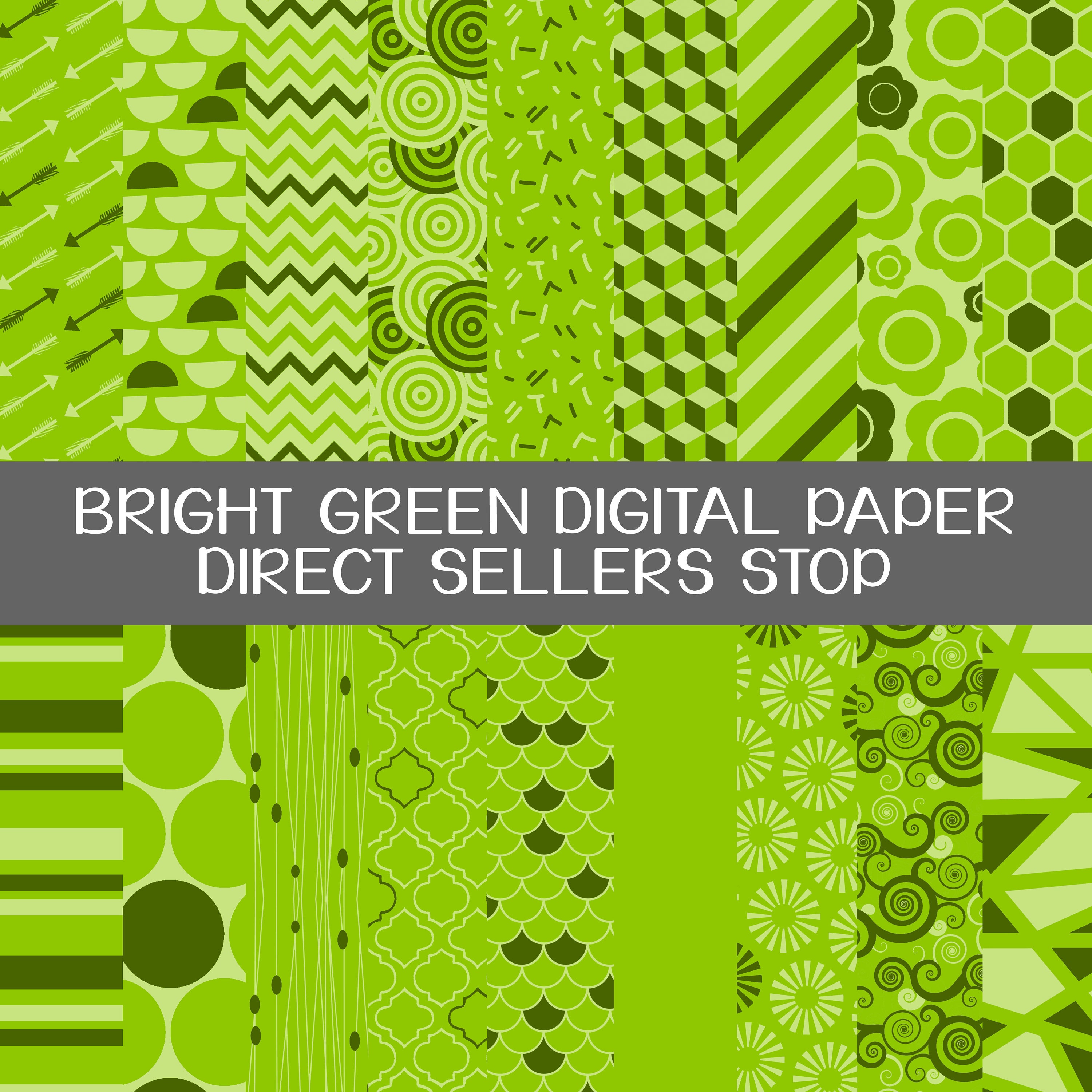 Digital Paper Bright Green Background Clip Art - Etsy