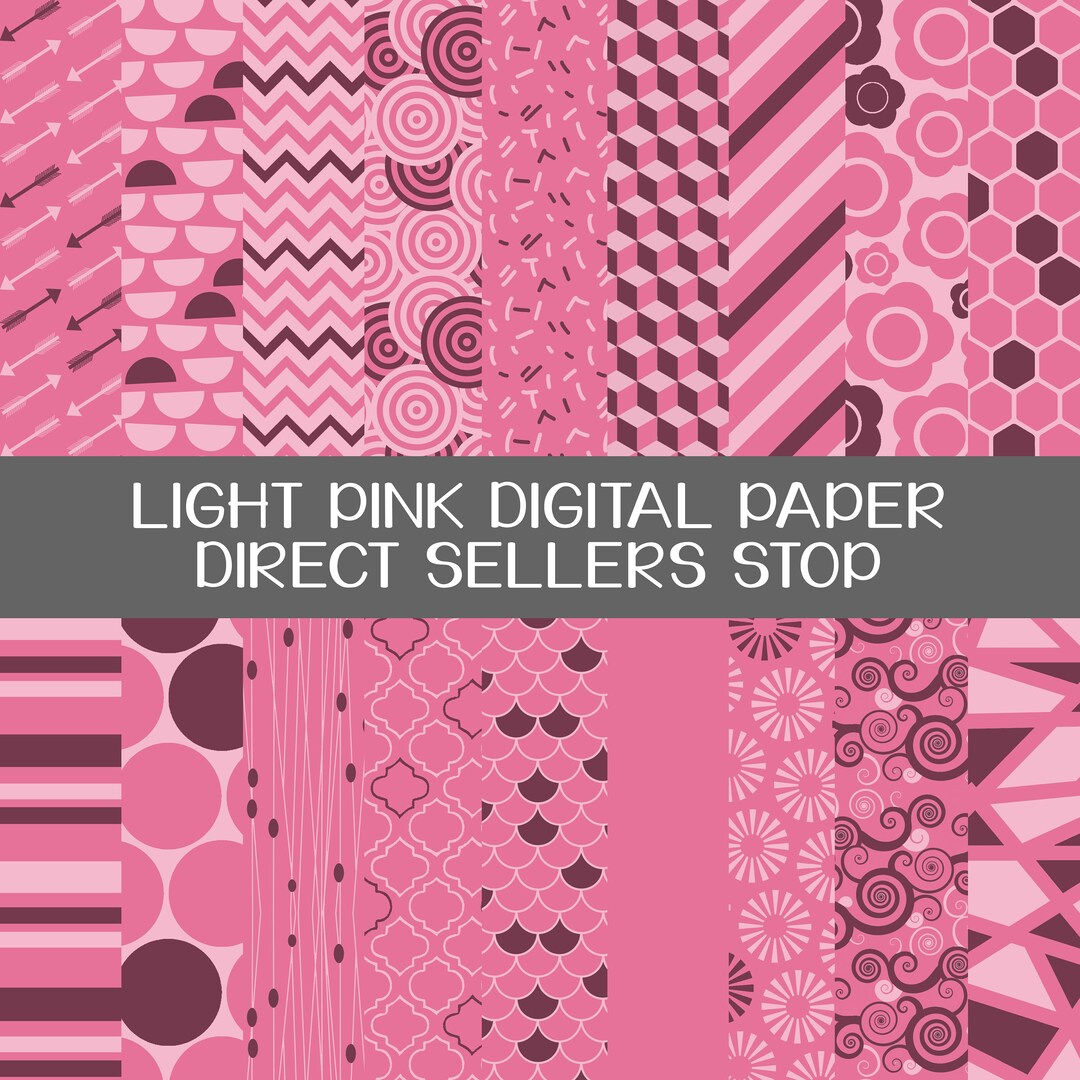 Digital Paper Light Pink Background Clip Art - Etsy