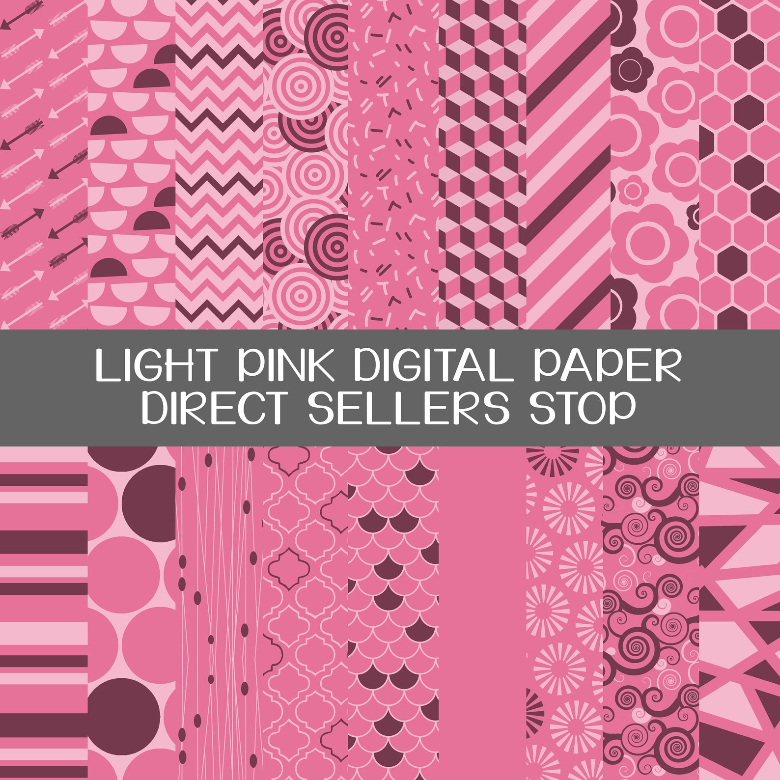 Digital Paper Light Pink Background Clip Art - Etsy