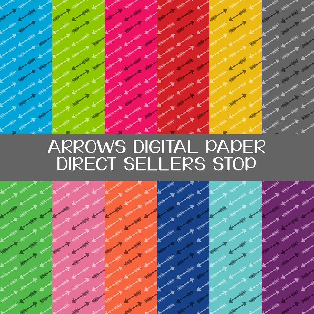 Digital Paper Arrows Background Clip Art - Etsy