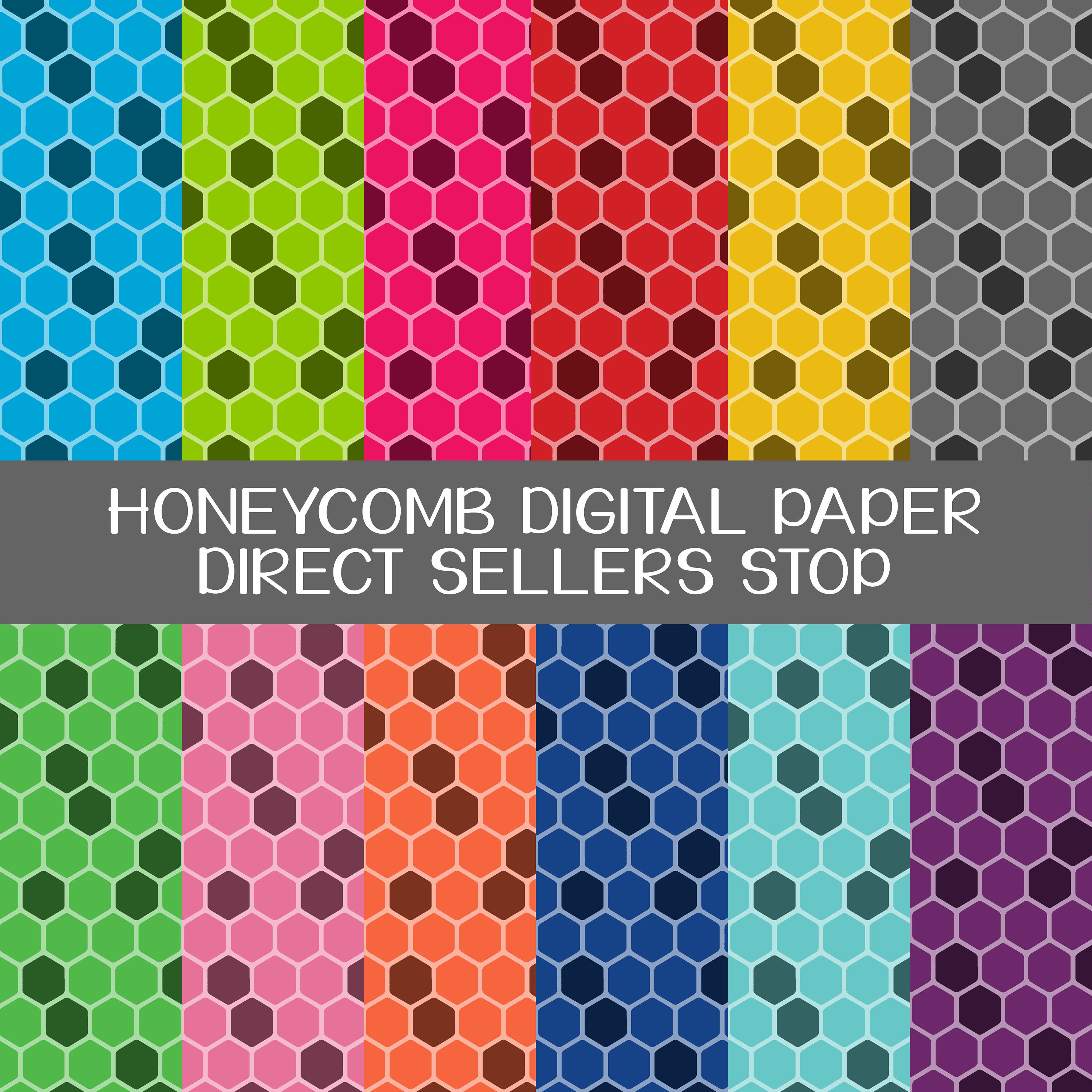 Digital Paper Honeycomb Background Clip Art - Etsy