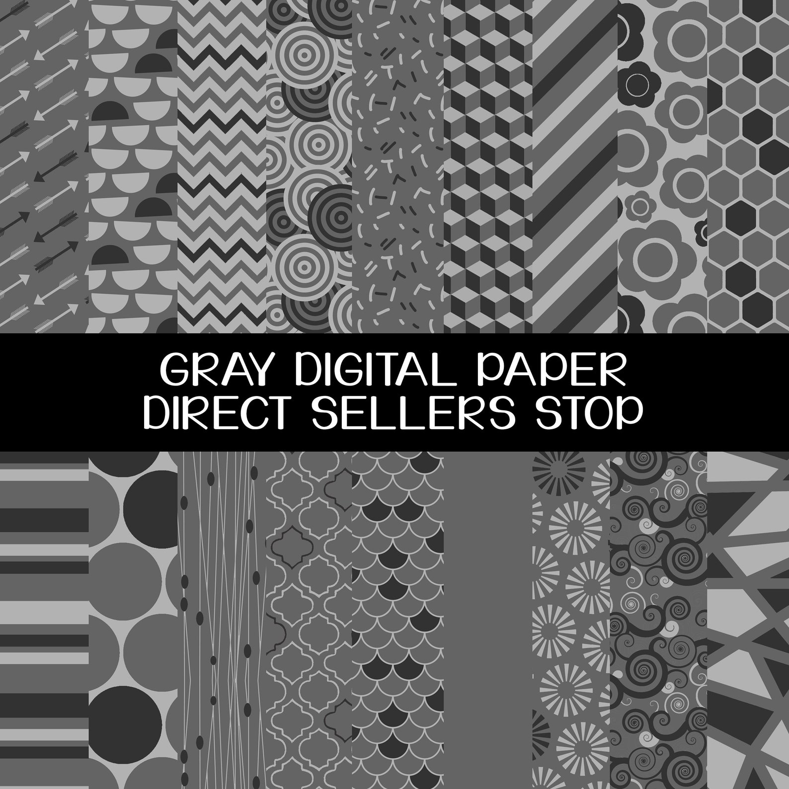 Digital Paper Gray Background Clip Art - Etsy