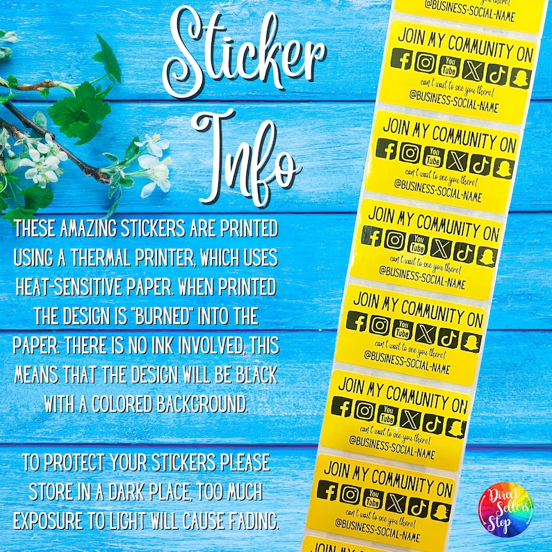 Thermal Labels Join My Community for My Small Business Personalized ...