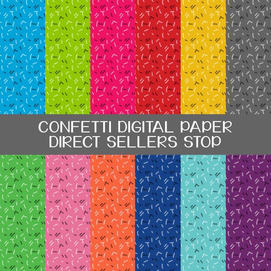 Digital Paper Confetti Background Clip Art - Etsy