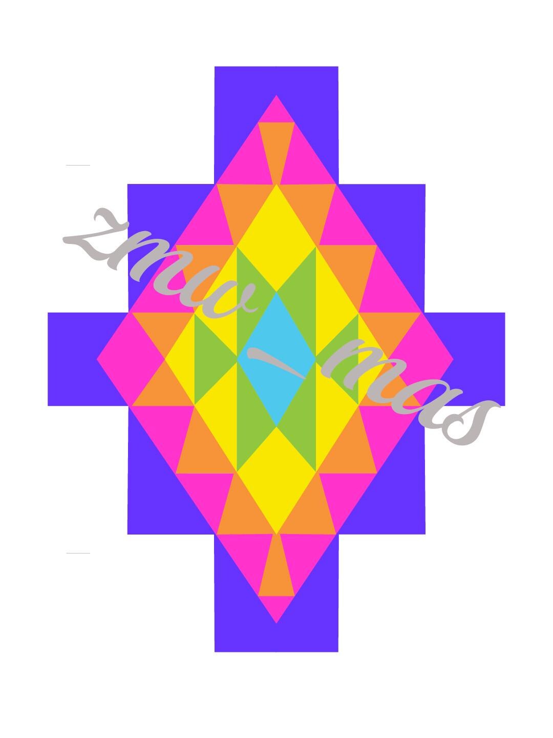Pink Native American Indigenous Geometric Design PNG Design Digital ...