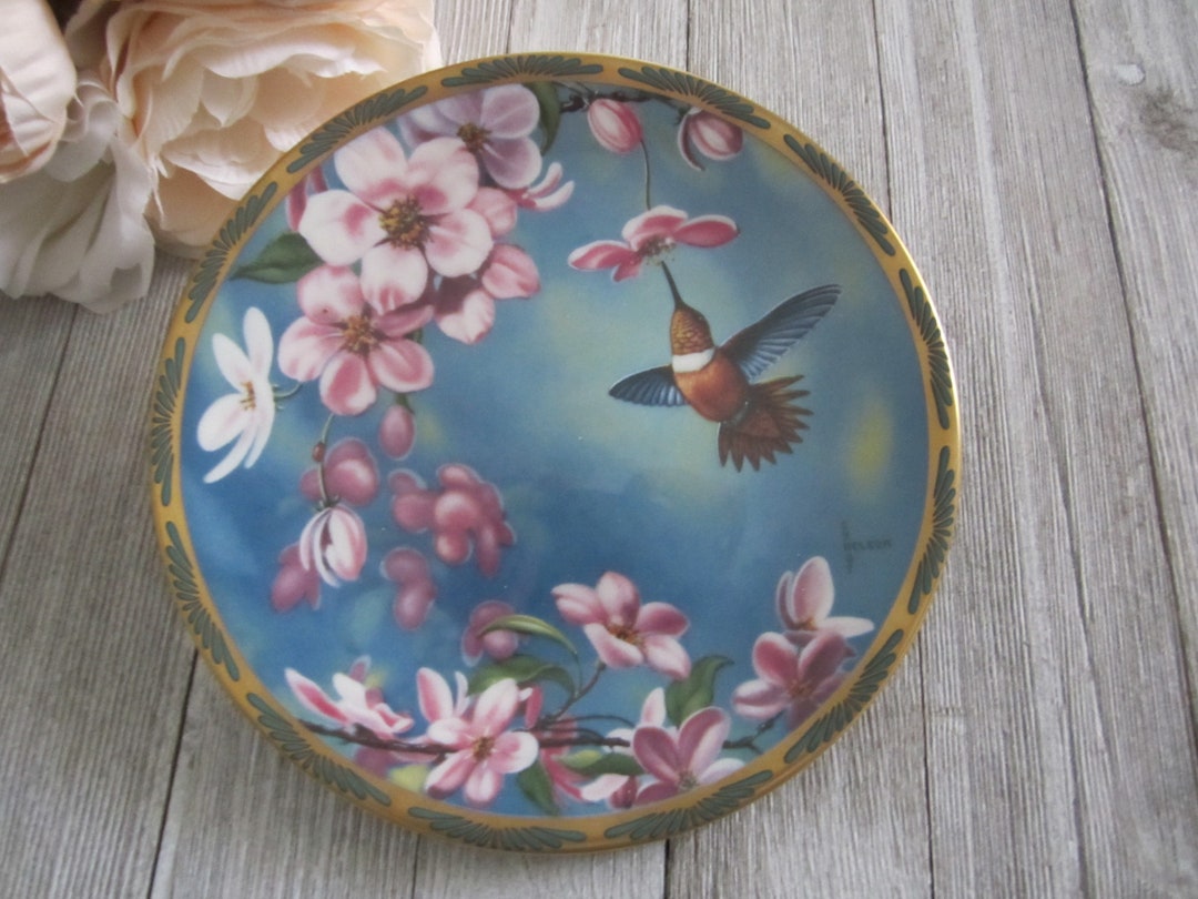Vintage Collectable Plate - by Cyndi Nelson - Stamped - "prufous ...