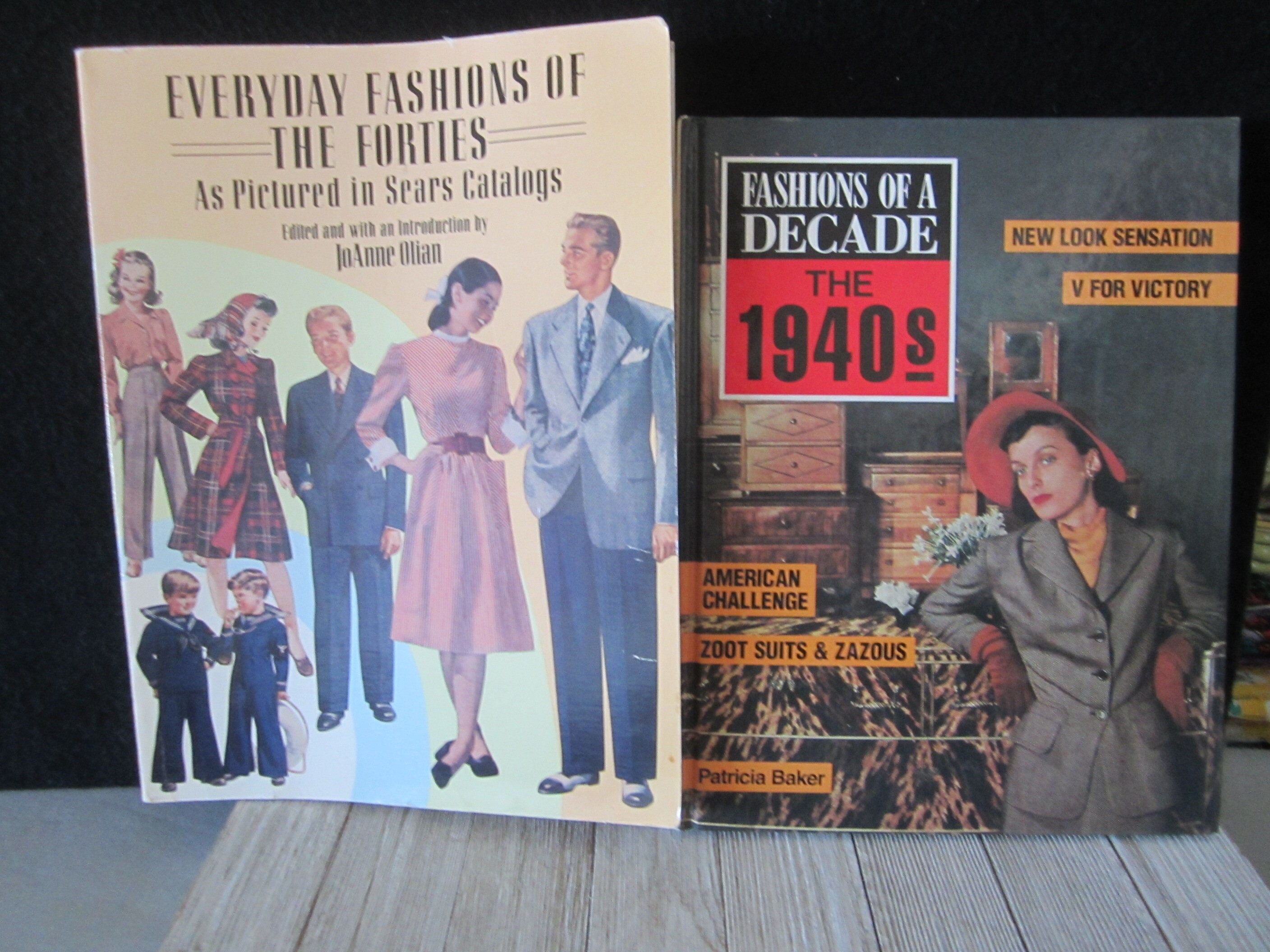 Fashion of the 1940's Decade Two Individual Books Sold Separately Circa ...