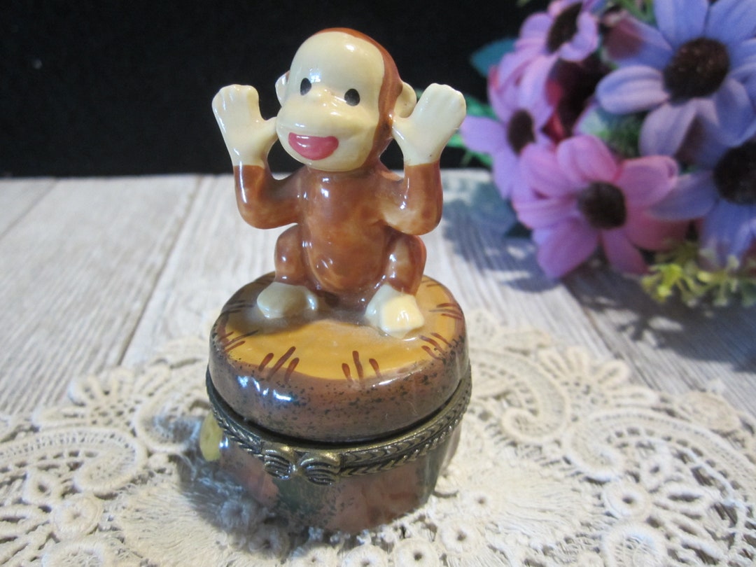 Small Monkey Trinket Box - Etsy