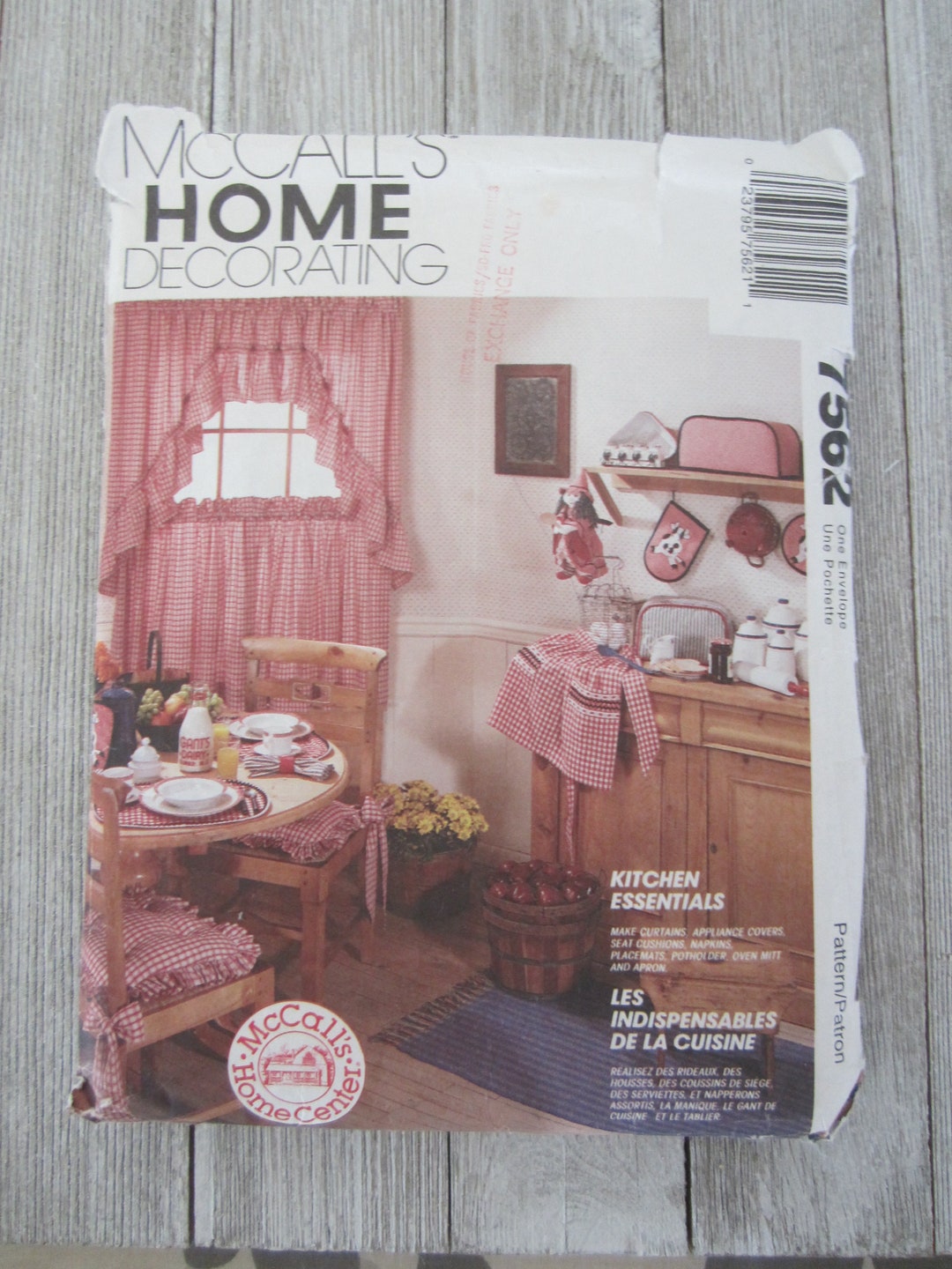 Mccall's Home Decorating Sewing Pattern 7562 - Etsy