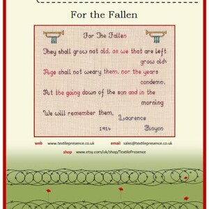 For the Fallen. the Most Famous Verse of Laurence Binyon's Poem ...