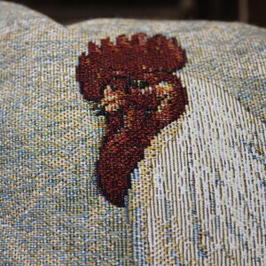 Rustic Country Farmhouse Rooster-chicken-hen Decorative Accent Pillow ...