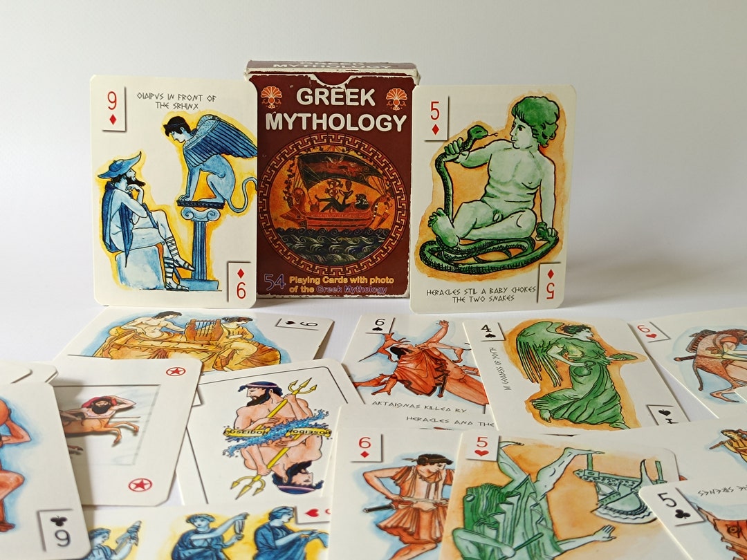 Greek Mythology Gods and Goddesses - Rare Set of Playing Cards, Themed ...