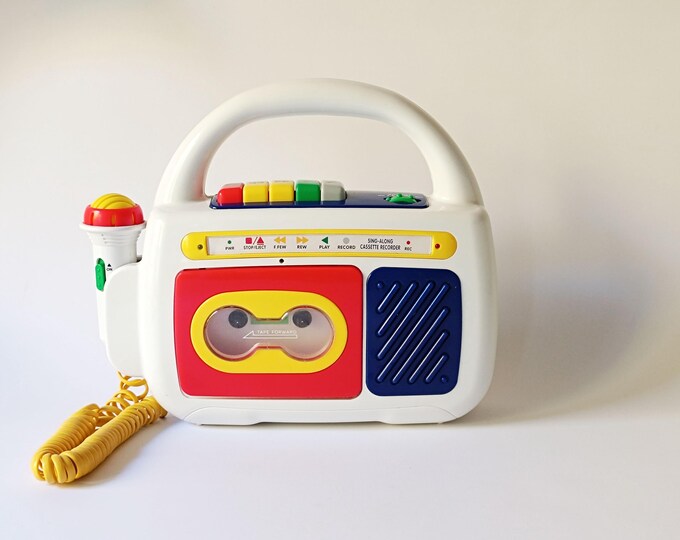 Retro Cassette Player, Sing Along Cassette Player With Microphone ...