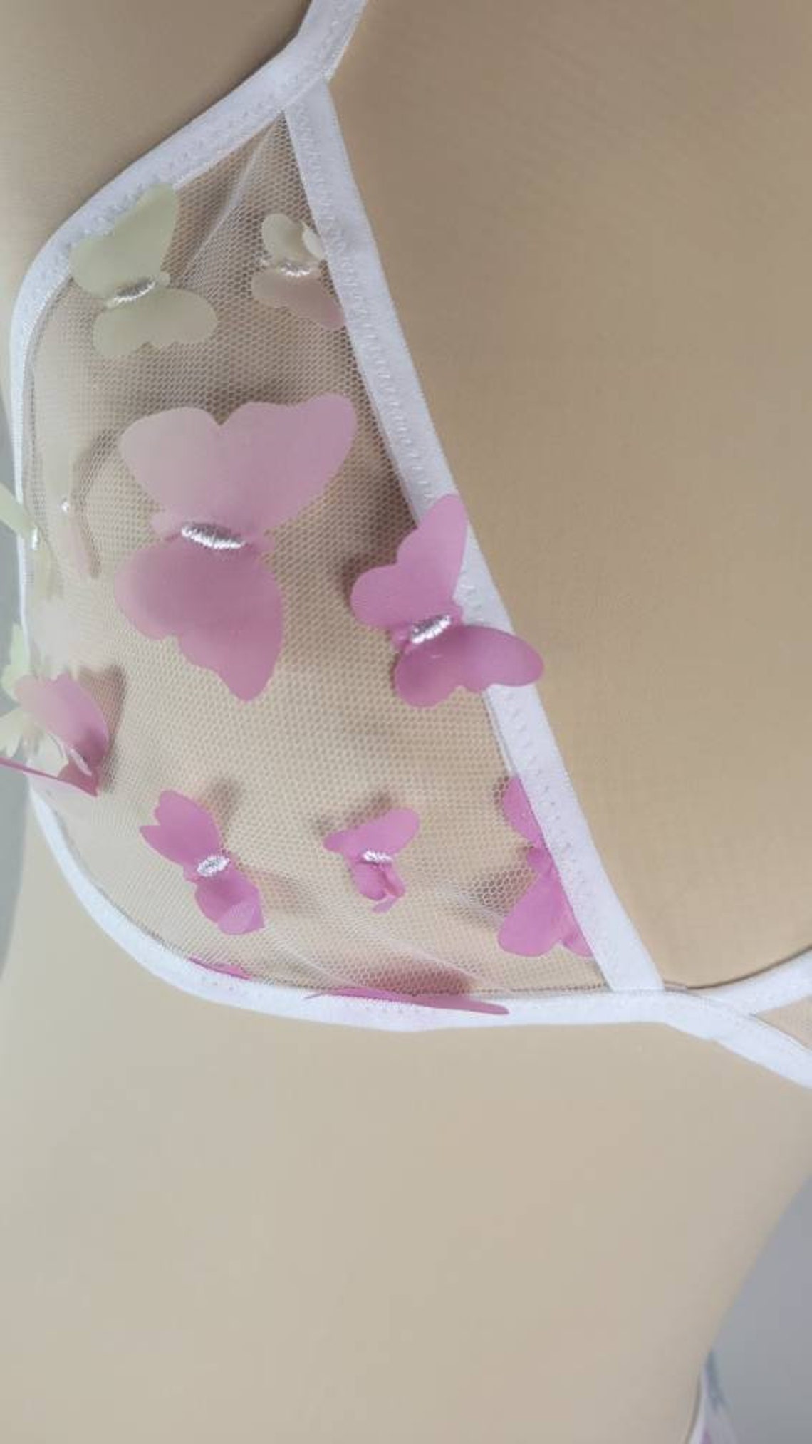 Rainbow Flutter 3D Butterfly Top | Etsy