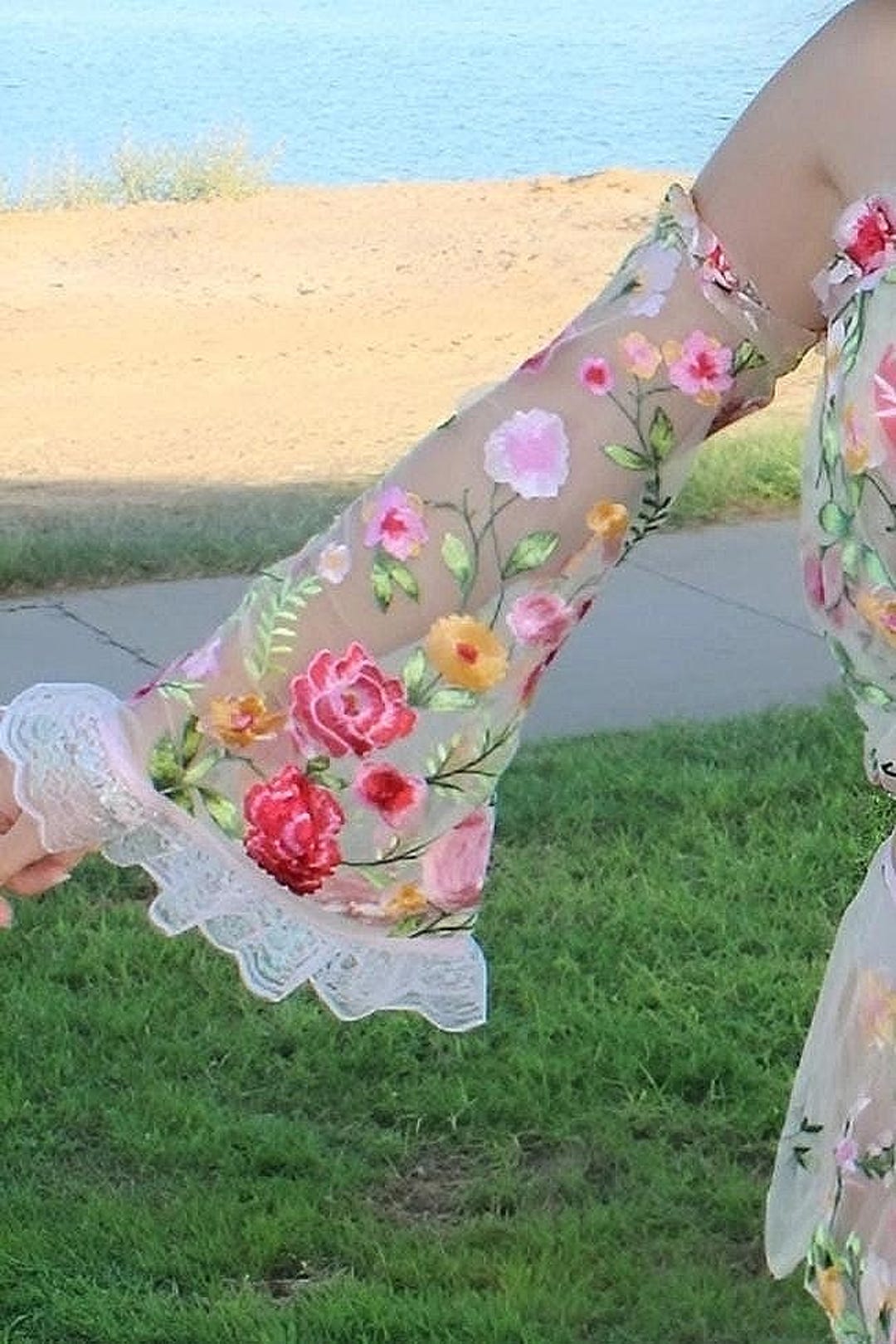 FLORAL FANTASY Fairy Luxe Rave Festival Wear Fairy Goddess Bell Sleeves ...