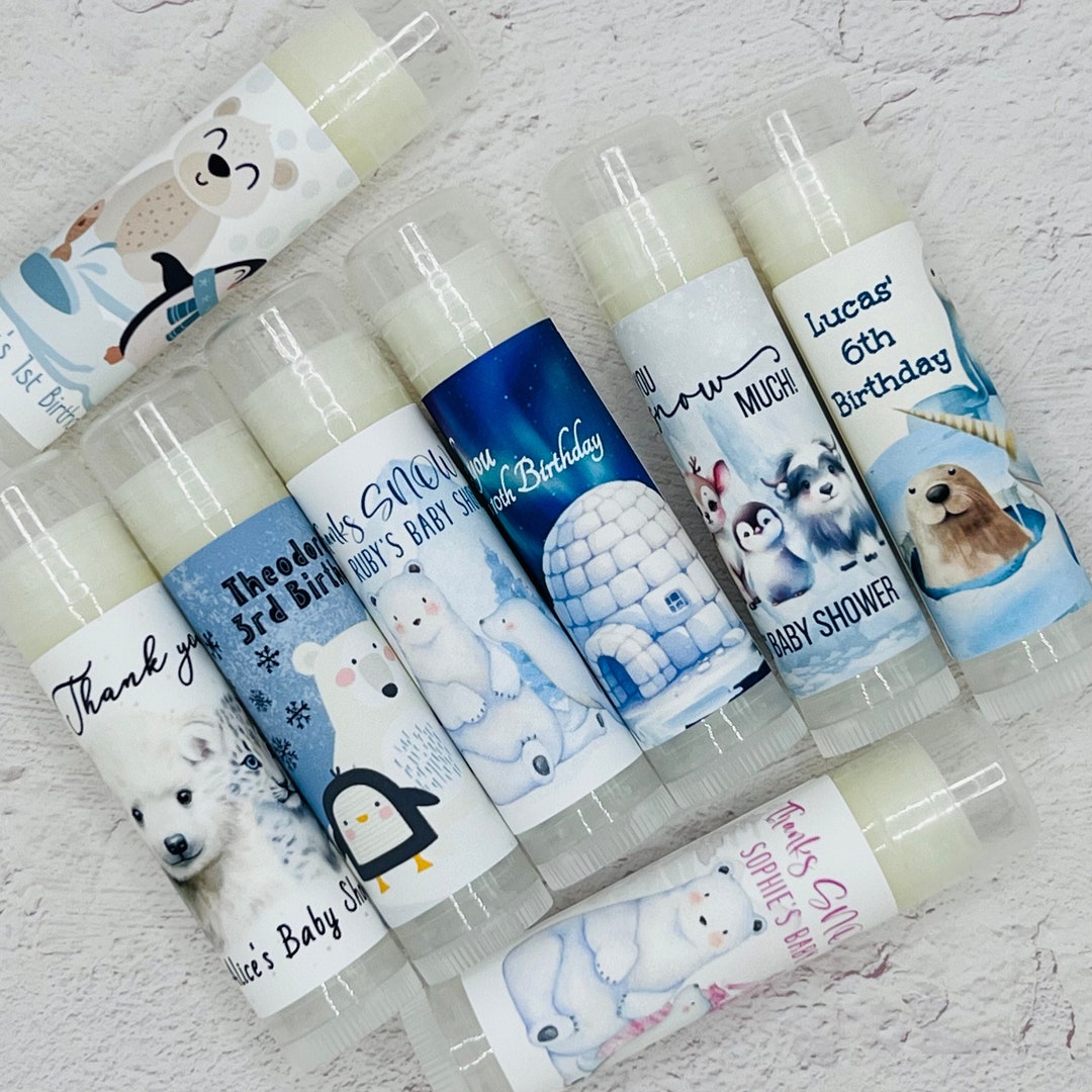 Arctic Animals Party Favors: Personalized Handmade Lip Balm Great for ...