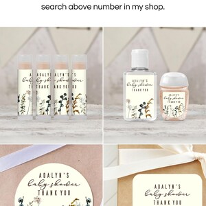 Boho Fall Floral Wildflowers Theme PRINTED 2 Square or Round Party ...