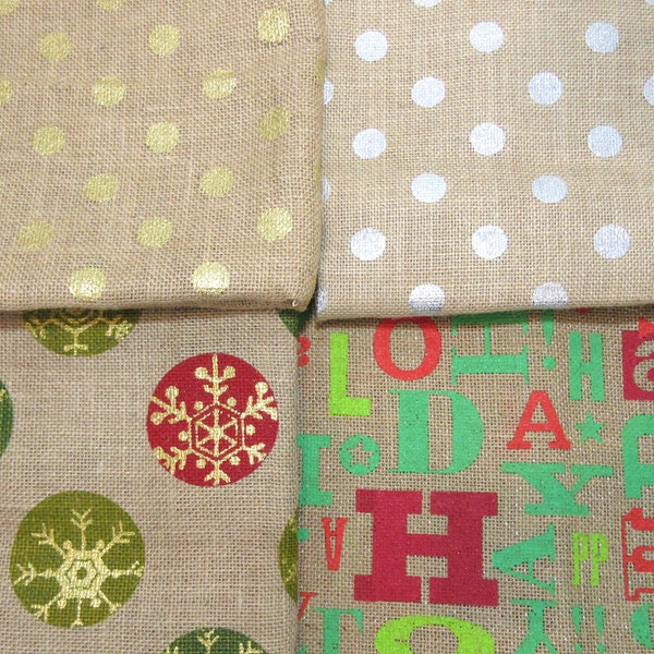 Printed Burlap Fabric - Etsy