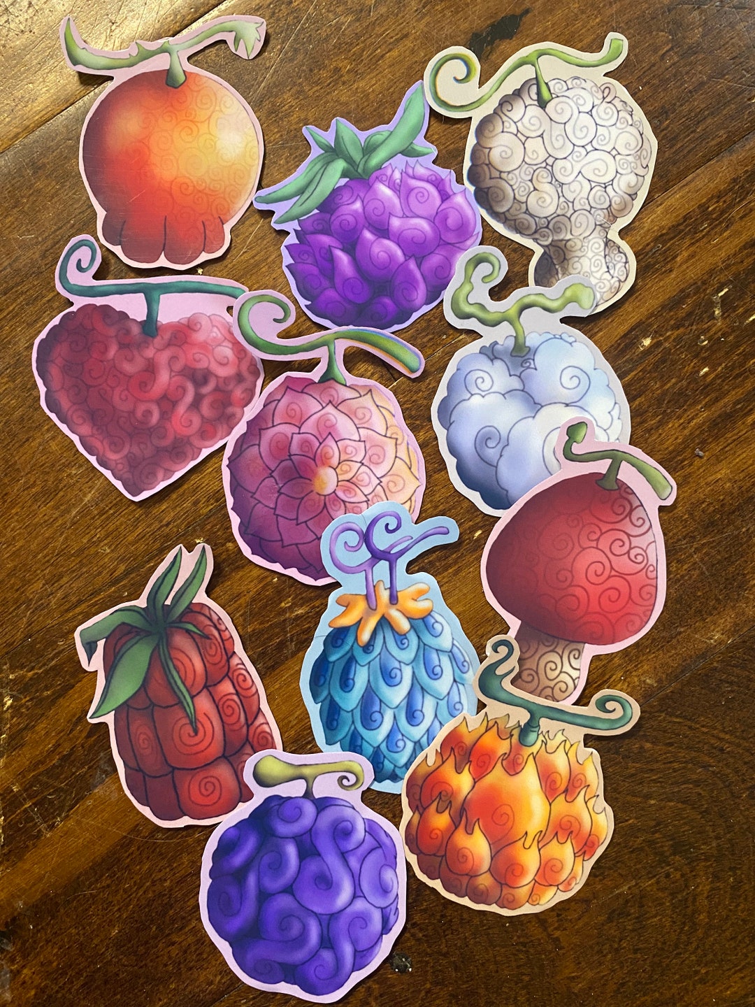 Fruits of the Devil Sticker Pack Glossy Waterproof Stickers Anime ...