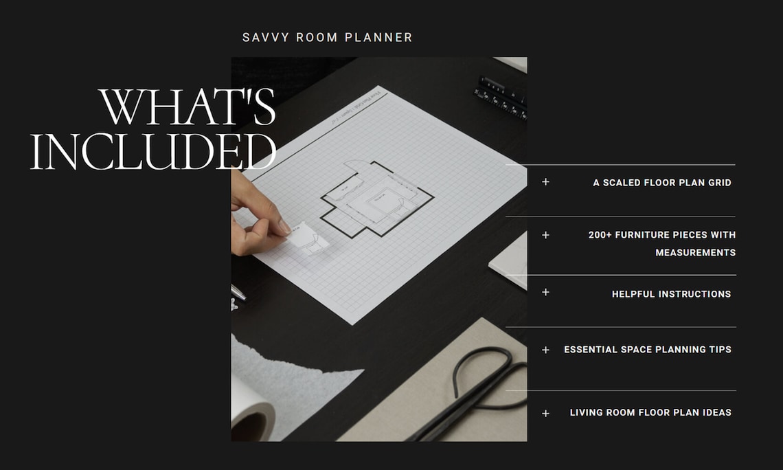 Living Room Planner | Printable Furniture Placement Kit (instant ...