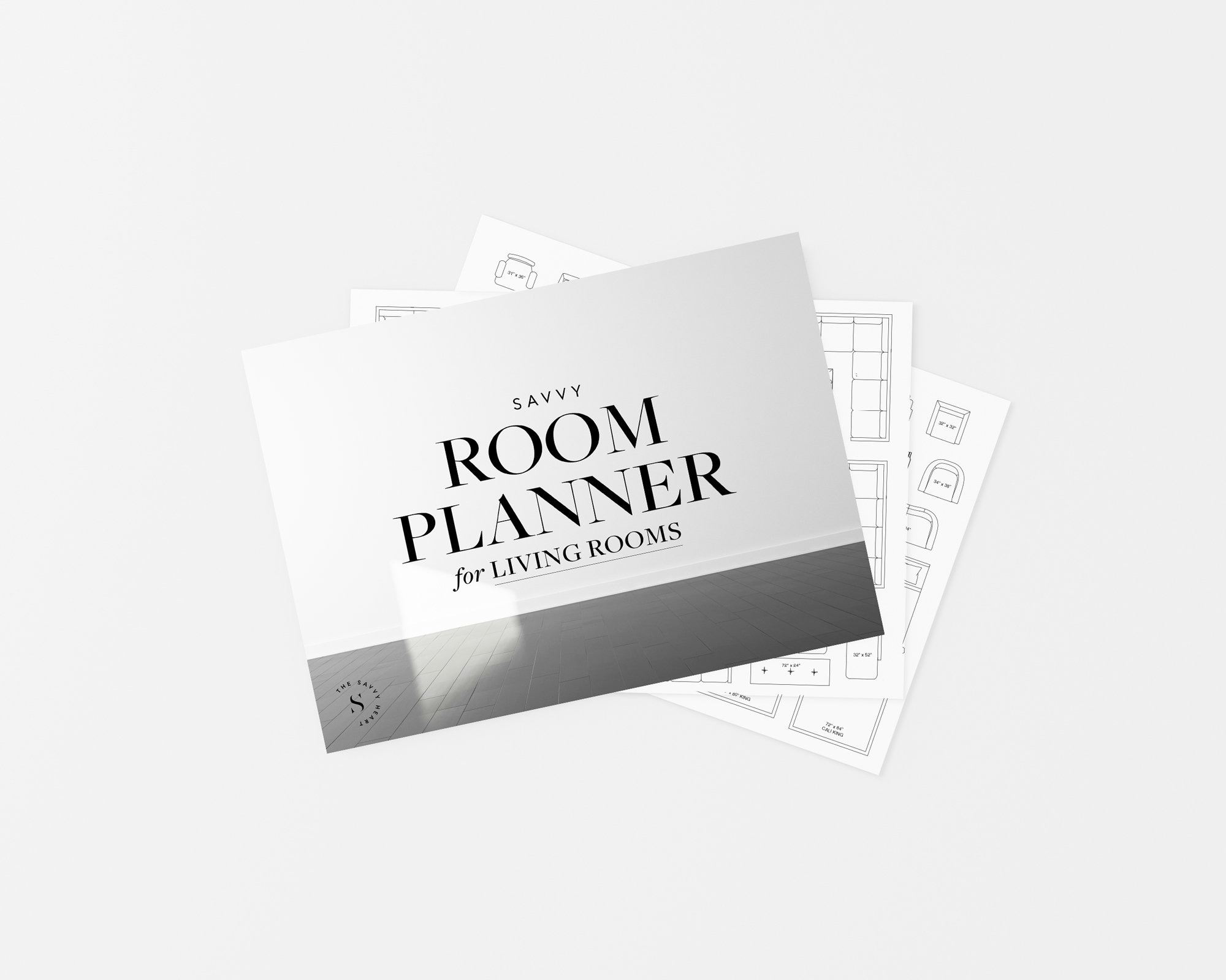 Savvy Room Planner for LIVING ROOMS | Scaled 2D Printable Space ...