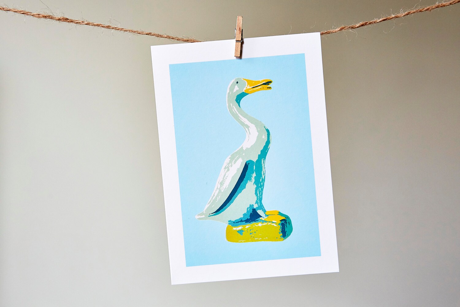 Duck Greetings Card - Etsy
