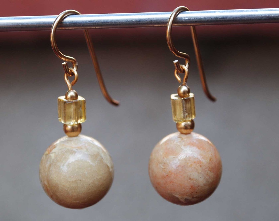 African Picture Jasper in Gold - Etsy