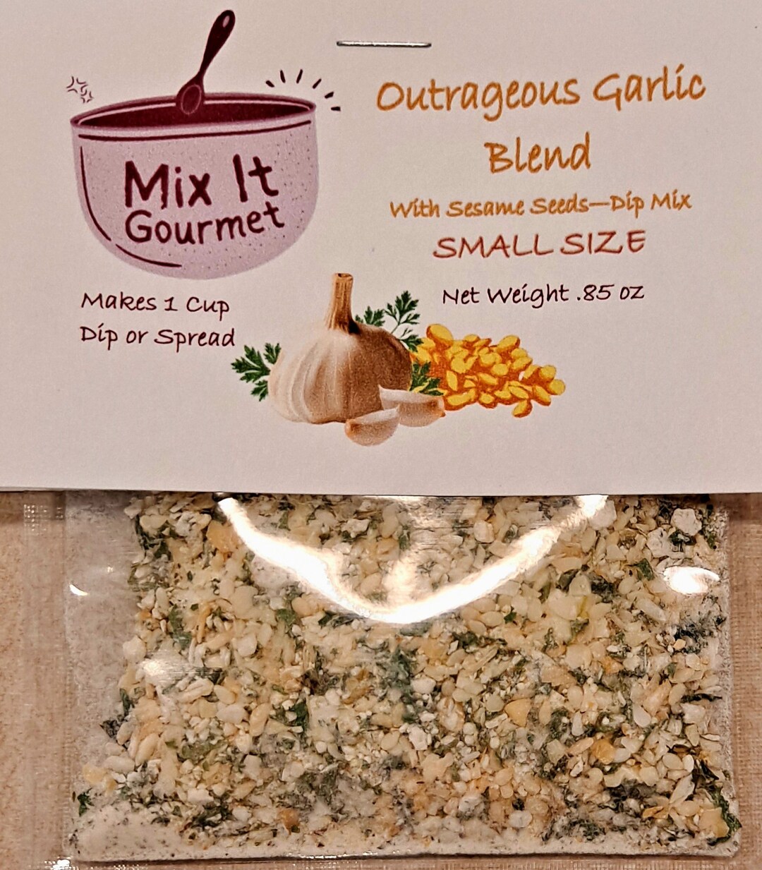 Outrageous Garlic & Sesame Blend Dip Mix | Cheeseball Mix or Sandwich ...