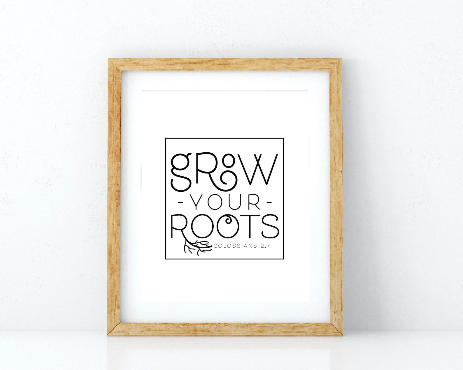 Grow Your Roots quote art Print quotable home decor | Etsy